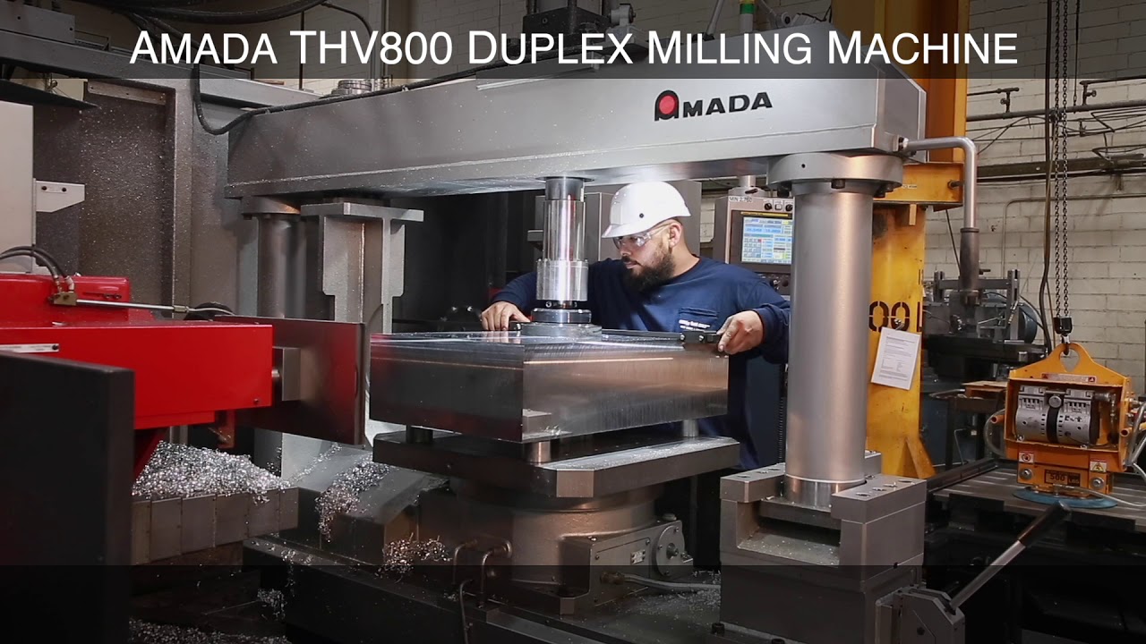 Amada THV800 Duplex Mill - YouTube