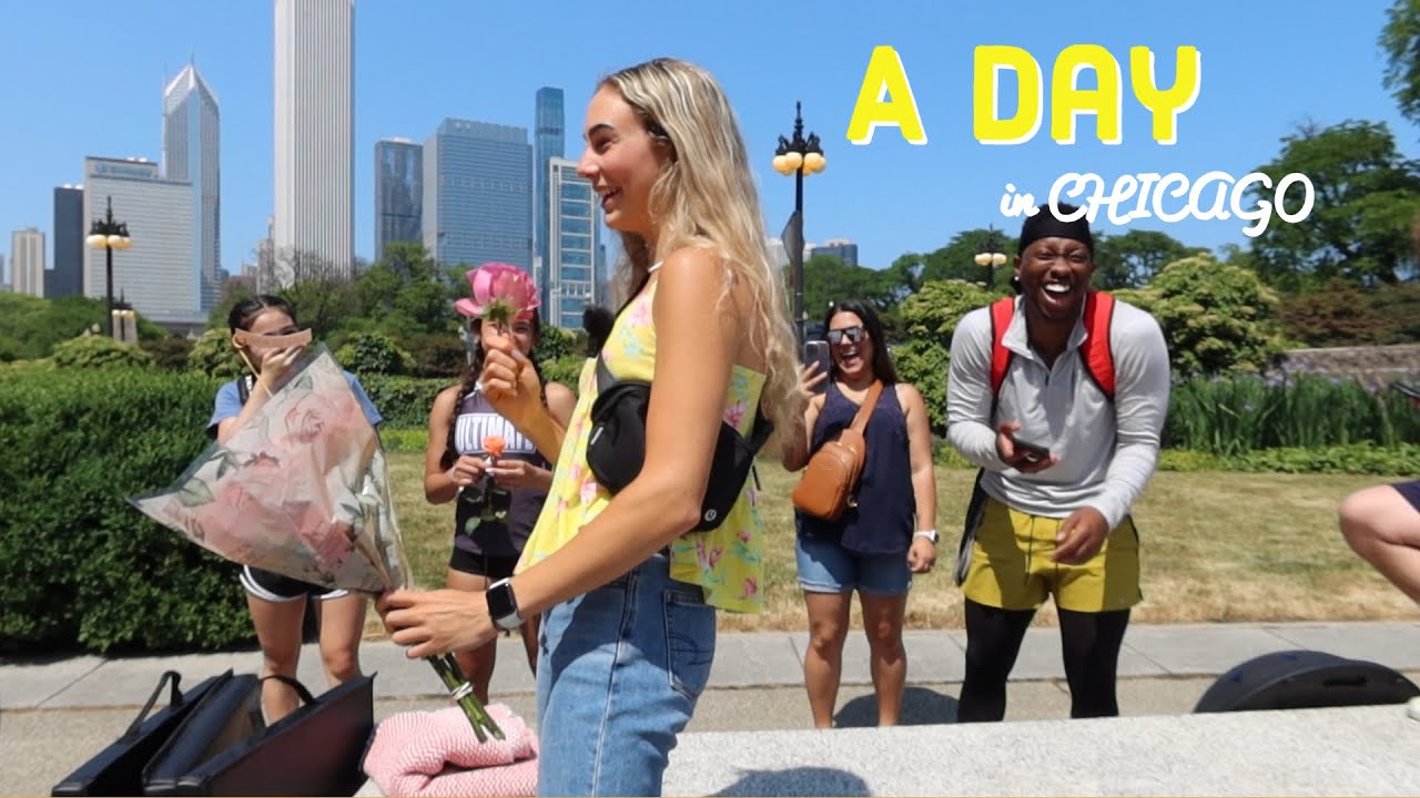We Gave Out Flowers To STRANGERS In Chicago?? The Sweetest Reactions ...