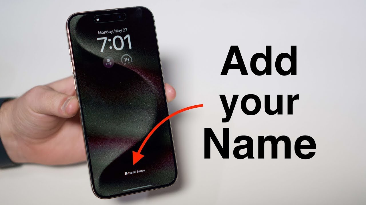 How to Add Your Name on iPhone Lock Screen| | Tech Talk Time - YouTube