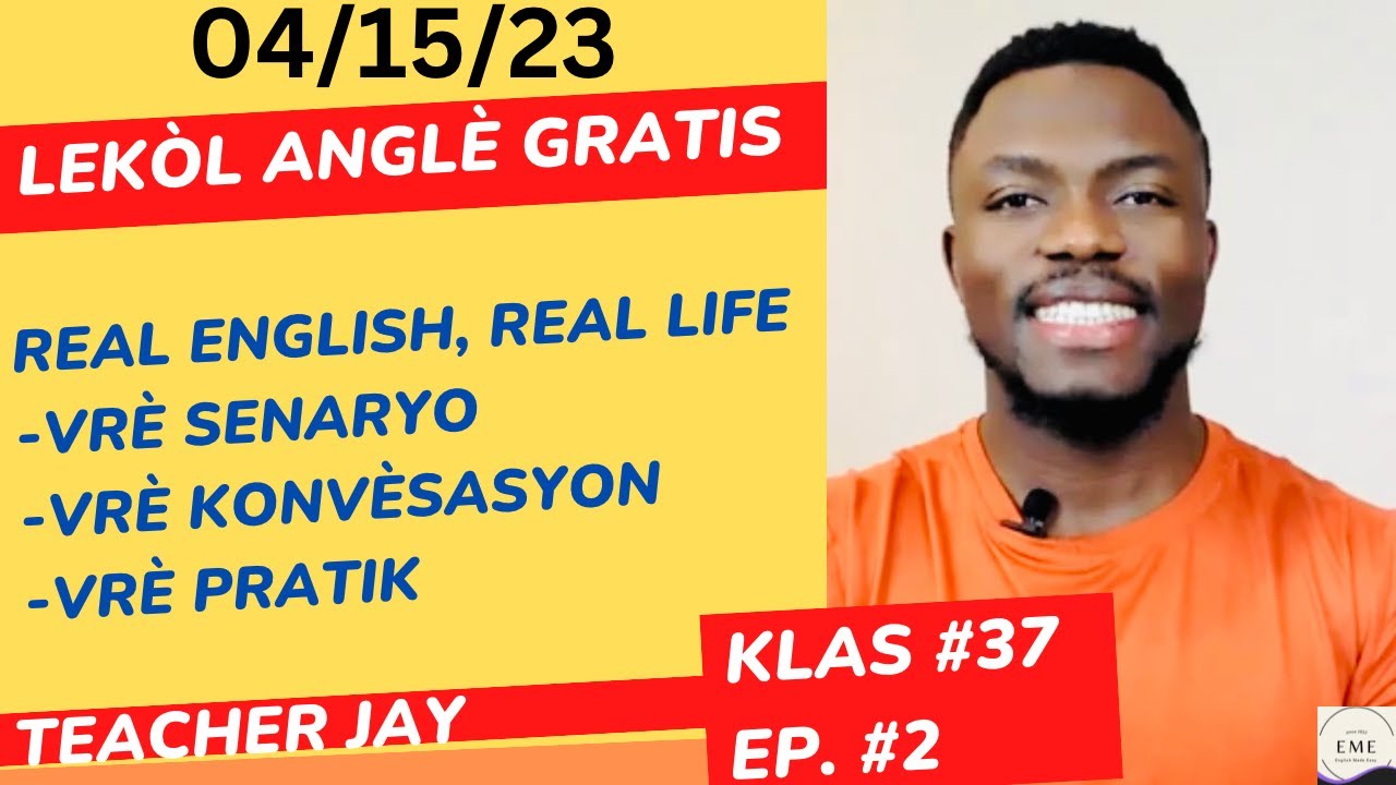 Klas #37. Real English, Real Life. Vrè Senaryo - Real Scenario. Bon ...