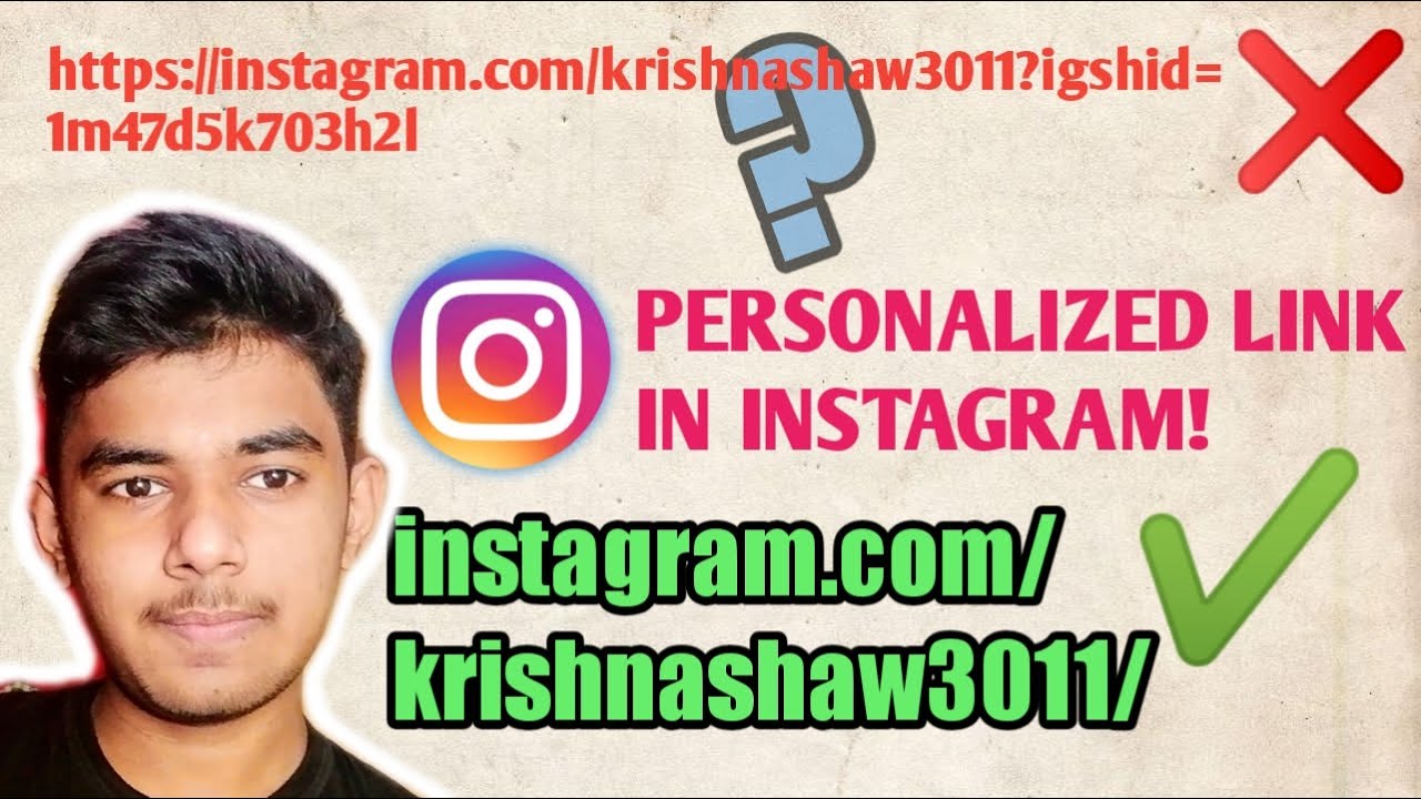 Instagram's Personalized Link | How to get Custom link in Instagram ...