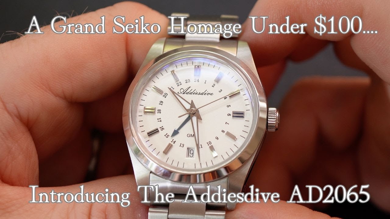 The Addiesdive AD2065 - A Grand Seiko Homage under $100! - YouTube