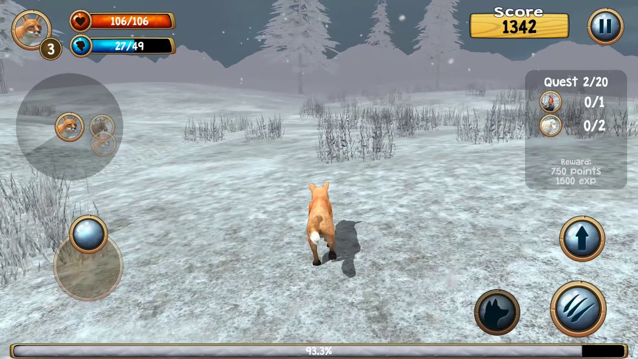 Wild Fox Sim 3D (by Turbo Rocket Games) Gameplay - YouTube