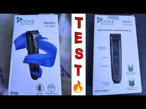 SYSKA Beard Pro HT900 trimmer Unboxing and Water 🌊 Proof test Live ⚠ ...