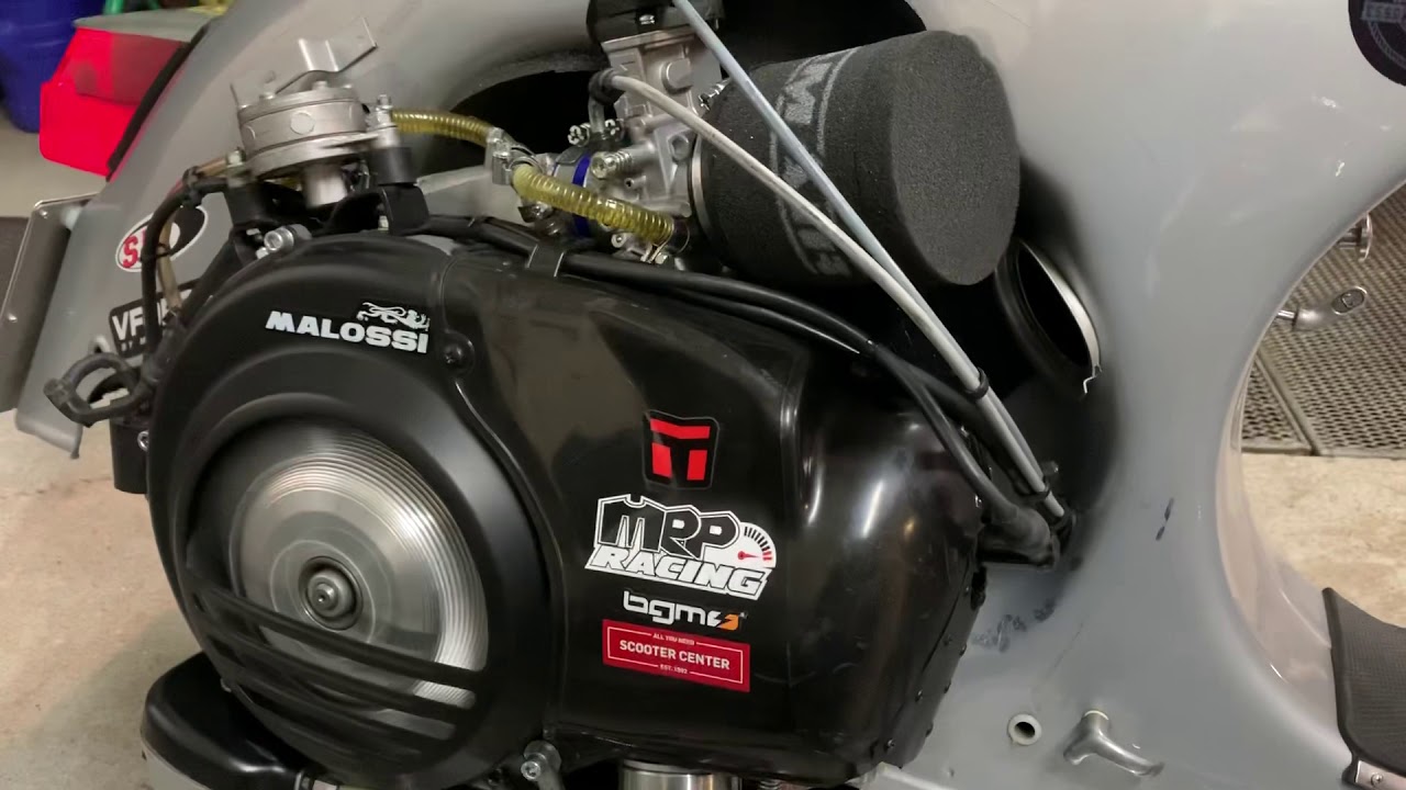 Vespa Sprint MHR 221 Pipe Design Daytona (2) - YouTube