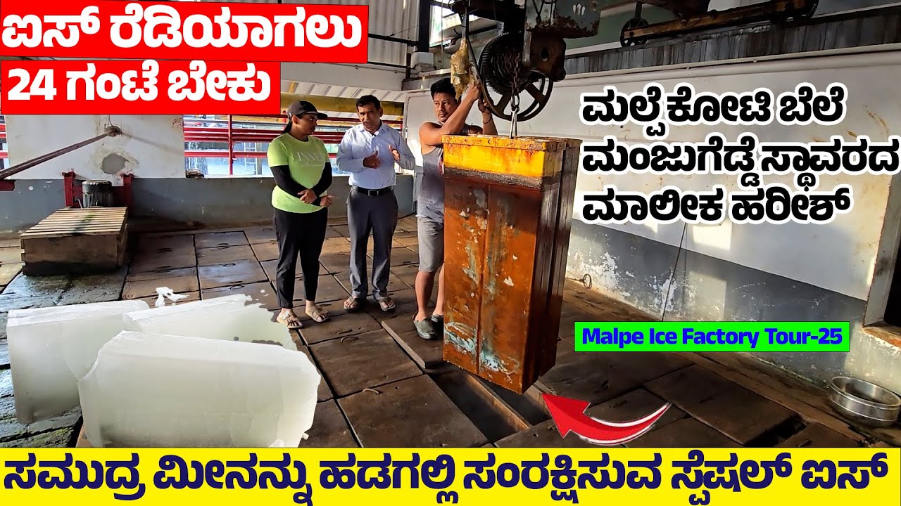 ಮೀನನ್ನು ಹಡಗಲ್ಲಿ ಸಂರಕ್ಷಿಸುವ ಸ್ಪೆಷಲ್ ಐಸ್- 15 ದಿನ ಹಡಗಲ್ಲಿ ಈ ಐಸ್ ಯಿಂದ ಮೀನು ...