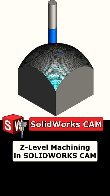Z-Level Machining a Dome Shape | SOLIDWORKS CAM - YouTube