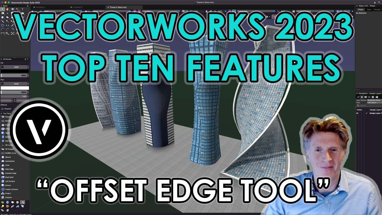 Vectorworks 2023: New 3D Offset Edge Tool - YouTube
