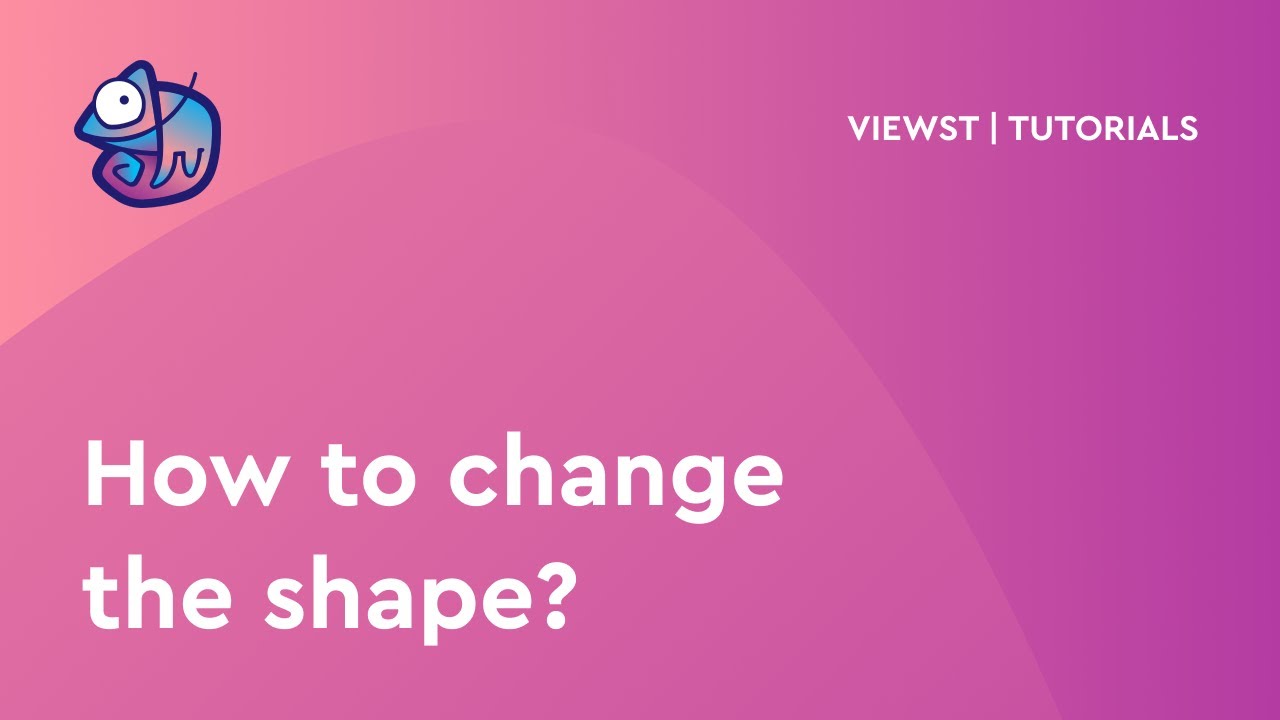 Tutorial: How to change the shape - YouTube