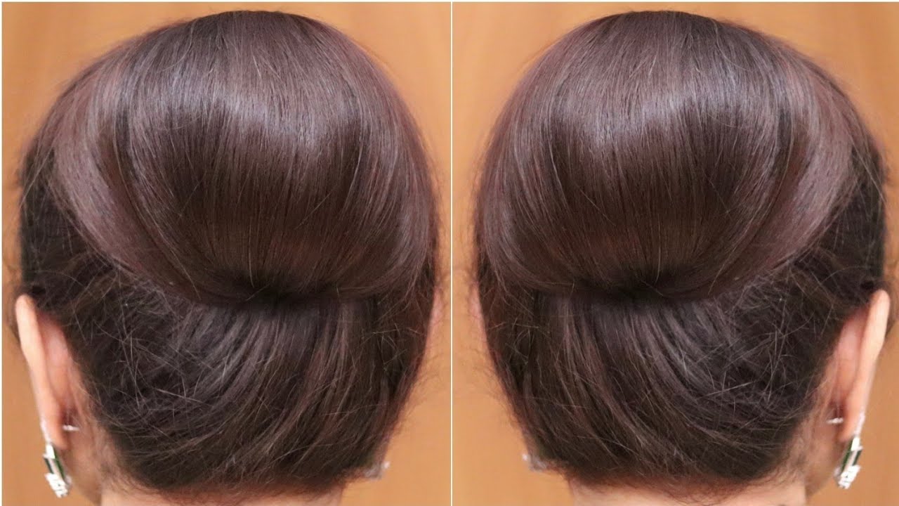 Wonderful ! Easy & Cute Bun Hairstyle Girl For Long Hair | Clutcher New ...