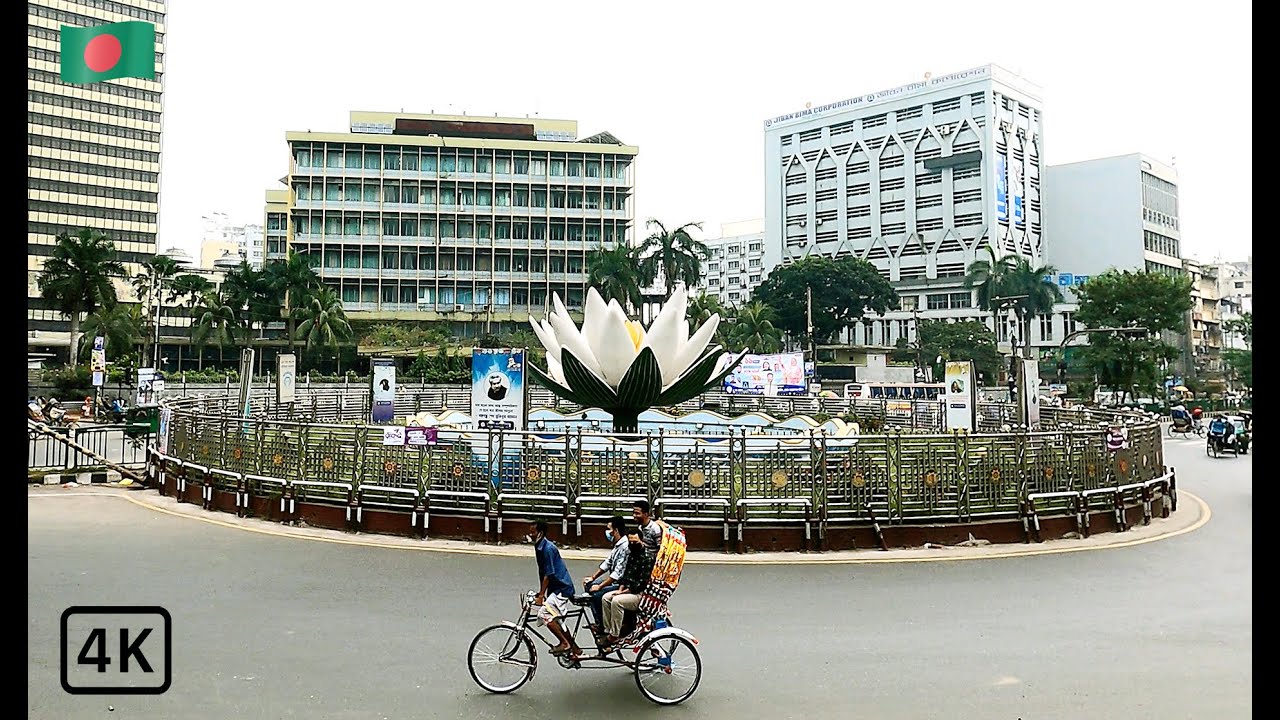 4K View Dhaka 0 point to Shapla Chattar, Dhaka, Bangladesh - YouTube