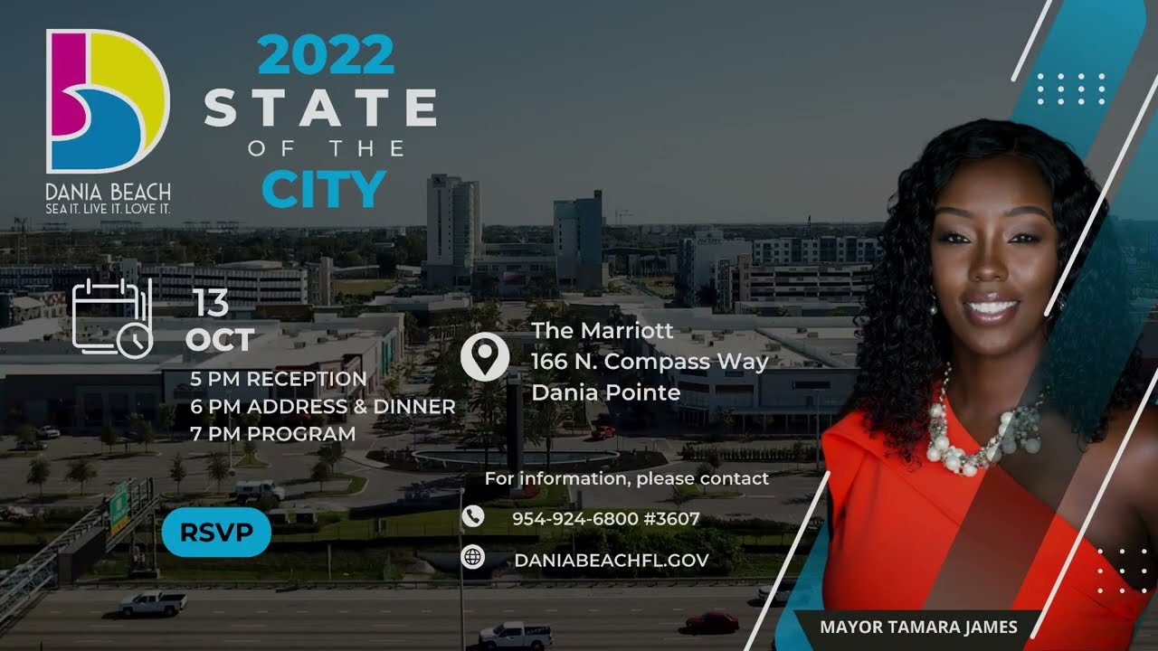 Join us at the Dania Beach State of the City Address 2022 - YouTube