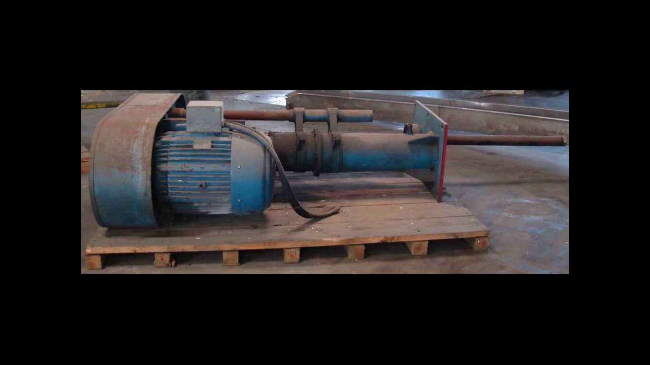 Hockmeyer tank mount 2 speed disperser, 1100/550 RPM - YouTube