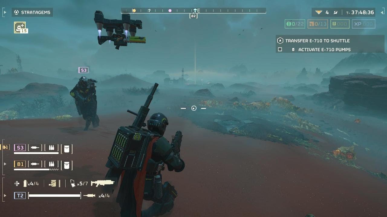 HELLDIVERS 2 Taking down a Spore Spewer from 500+ meters - YouTube