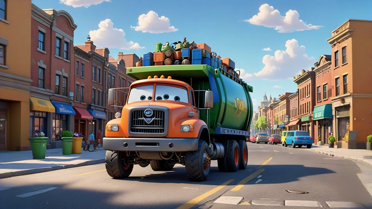 Garbage Truck, Go Round the Bend | Fun Vehicle Song for Kids | Nursery ...