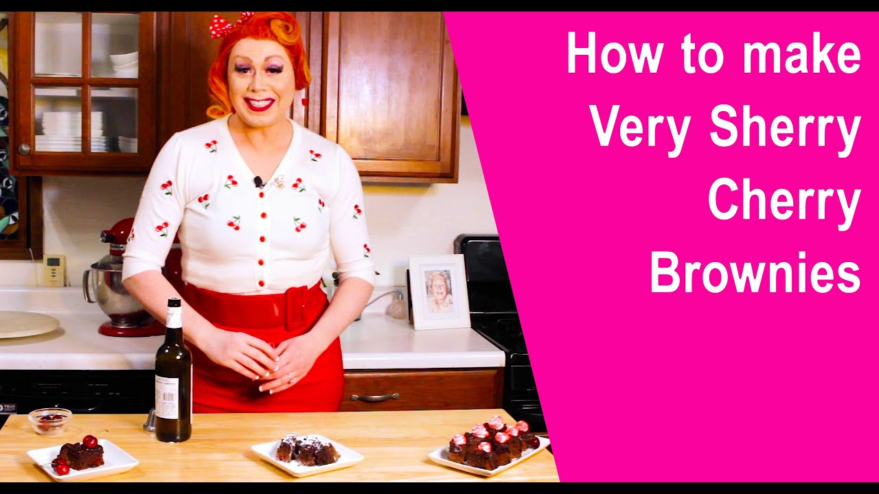 How to make a Very Sherry Cherry Brownie - YouTube