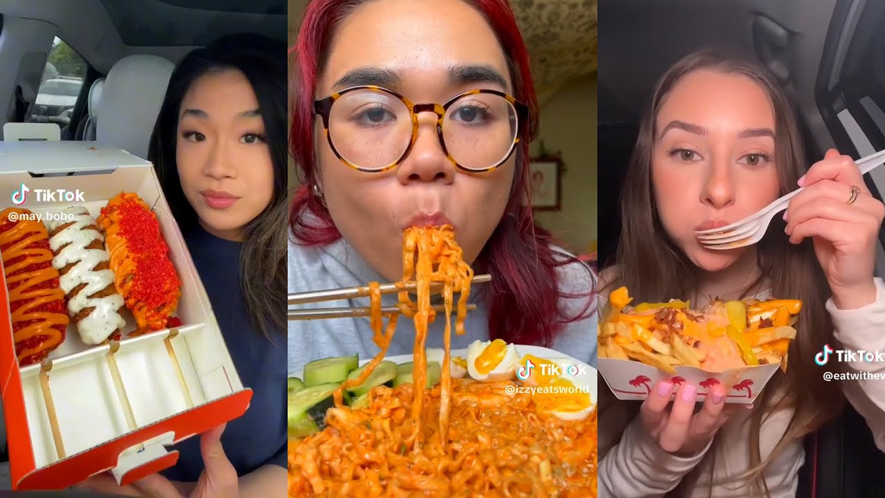 Mukbang Tiktoks 🍔🧀 Mukbang Compilation Part 13 Youtube