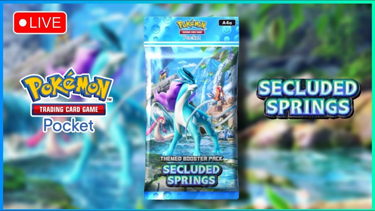 🔴 LIVE - Update Pokemon TCG Pocket Secluded Springs - YouTube