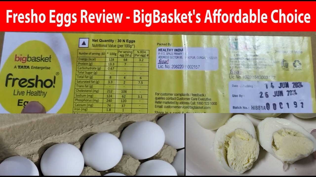Hindi | Fresho Eggs Review - BigBasket's Affordable Choice - YouTube