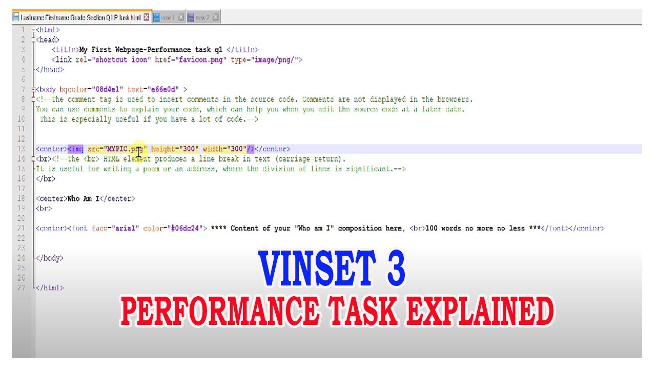 VINSET 3 0 PERFORMANCE TASK creating A Simple Webpage Explaining vinset-3-0-performance-task-creating-a-simple-webpage-explaining