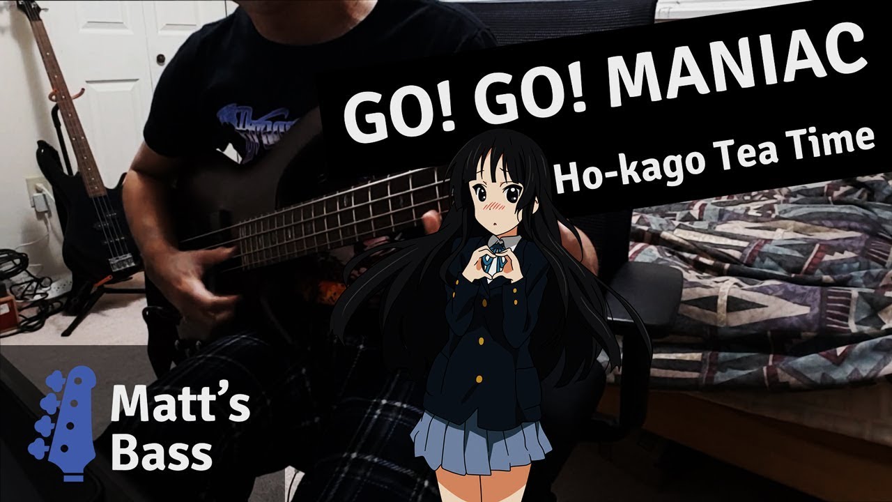 [K-On!! OP1] Ho-kago Tea Time - GO! GO! MANIAC [Bass Cover] - YouTube
