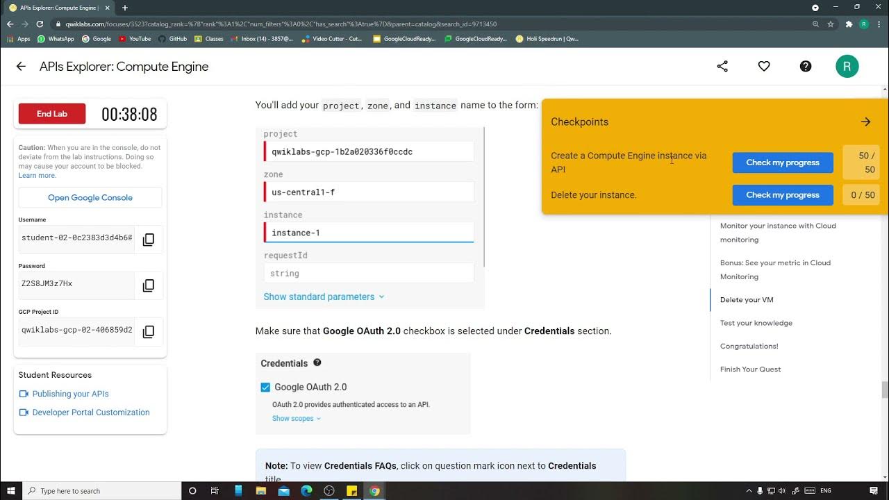 APIs Explorer: Compute Engine | Qwiklabs [GSP293] - YouTube