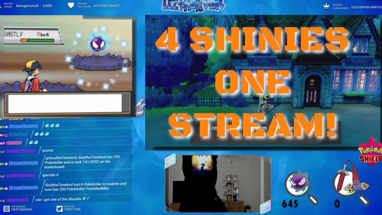 EPIC SHINY REACTIONS! 4 shiny Pokemon 1 stream! #4shinyfriday - YouTube