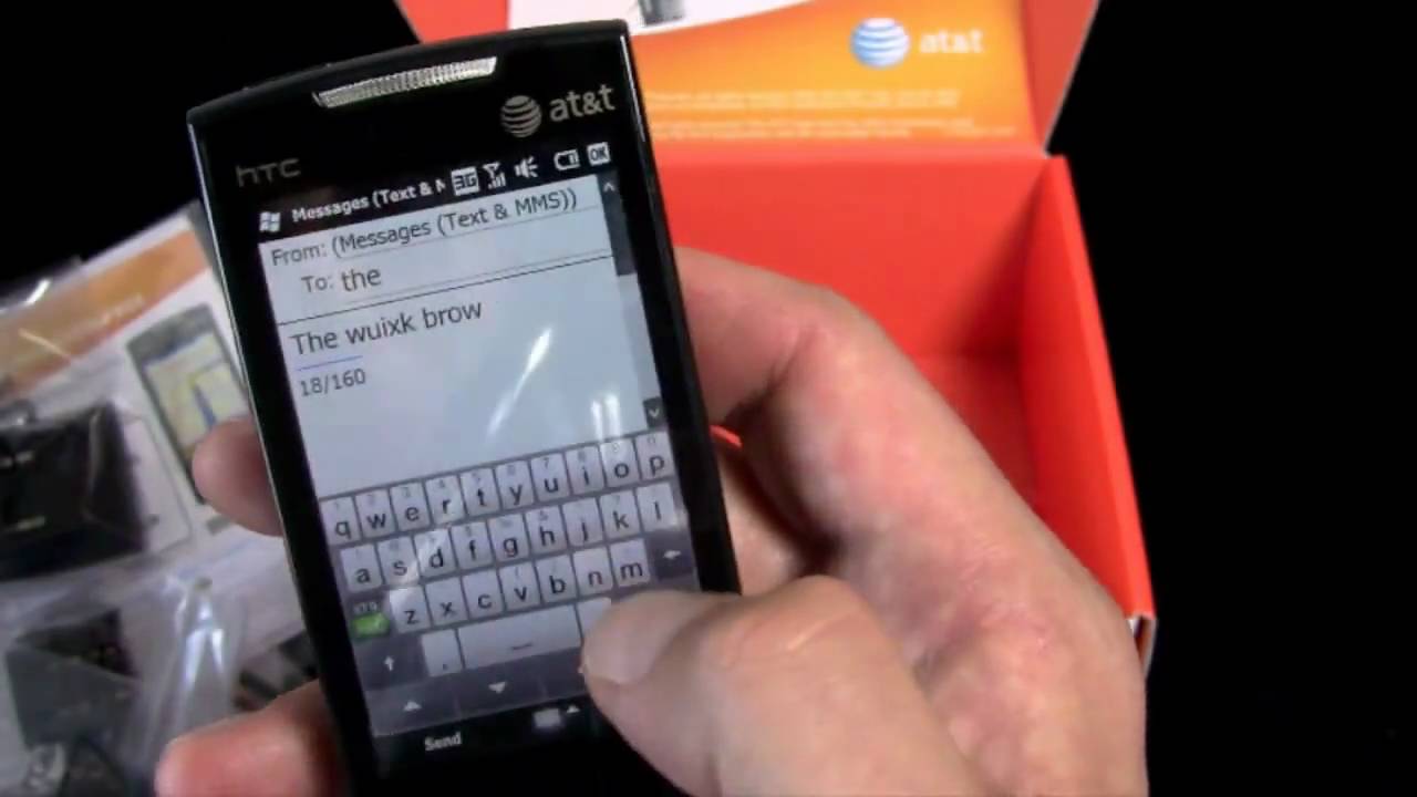 AT&T Pure (HTC) Windows Mobile 6.5 Phone - Unboxing - YouTube