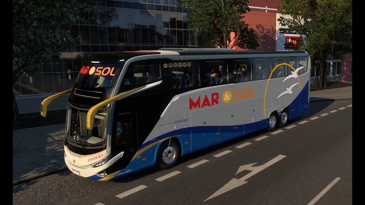 4K - BUS driving in Euro Truck Simulator 2 - ETS2 - YouTube
