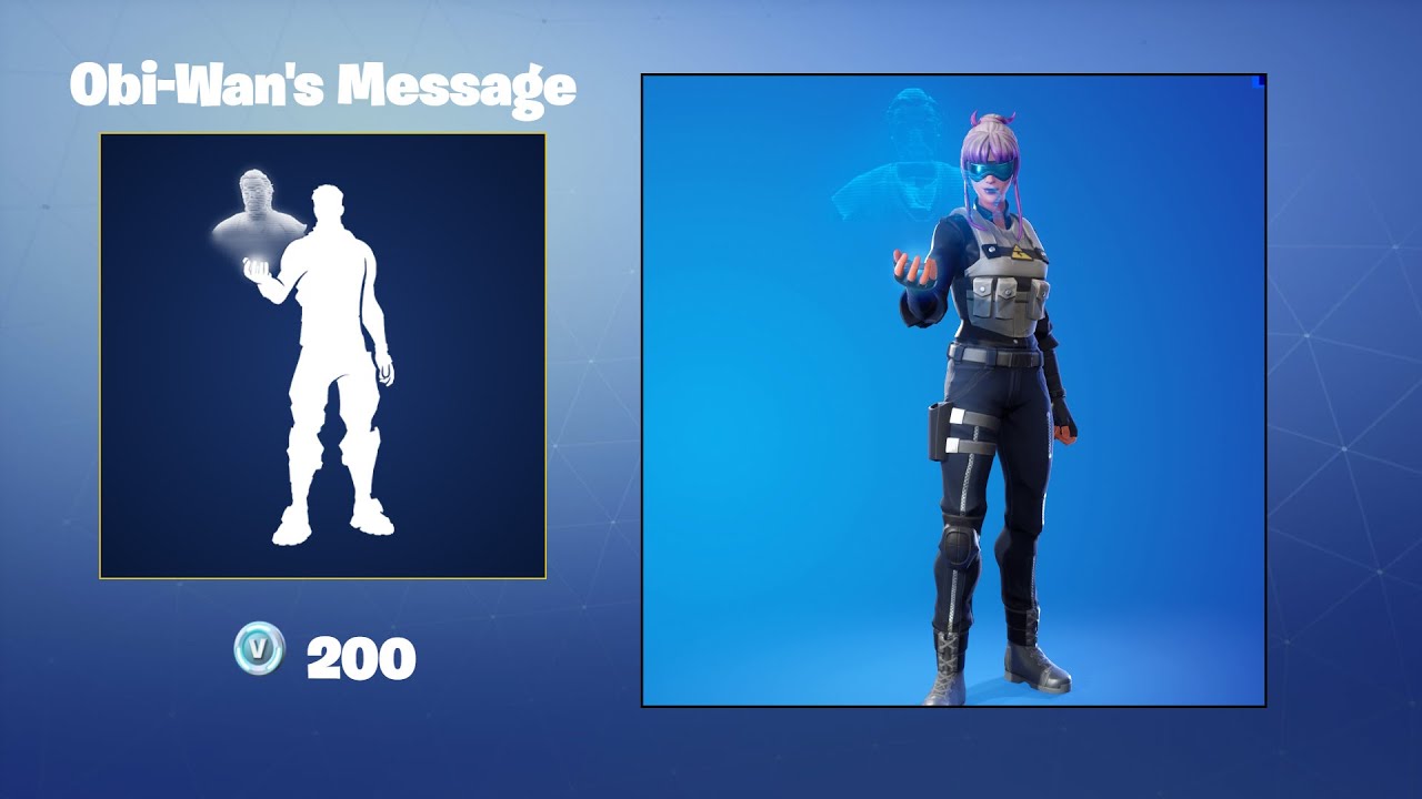 Obi-Wan's Message | Fortnite Emote - YouTube
