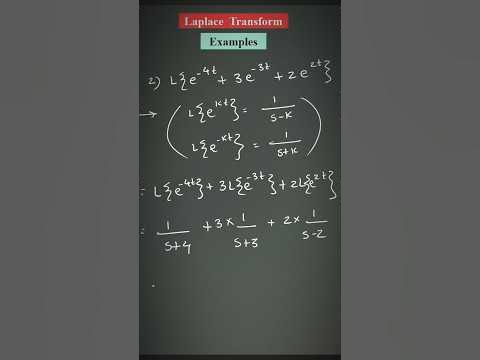 Laplace transform examples - YouTube