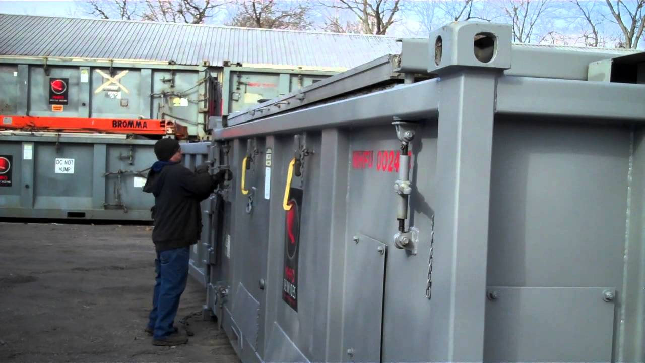 MHF Services intermodal container - YouTube