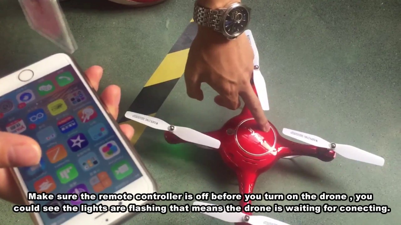 APP Control Direction of GoolRC Syma X5UW - YouTube