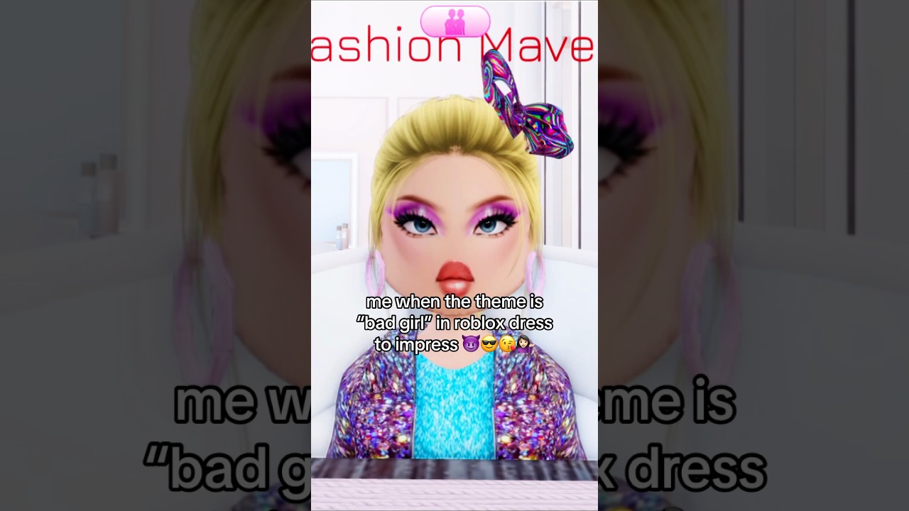When the THEME is BAD GIRL in DRESS to IMPRESS 😘 - YouTube