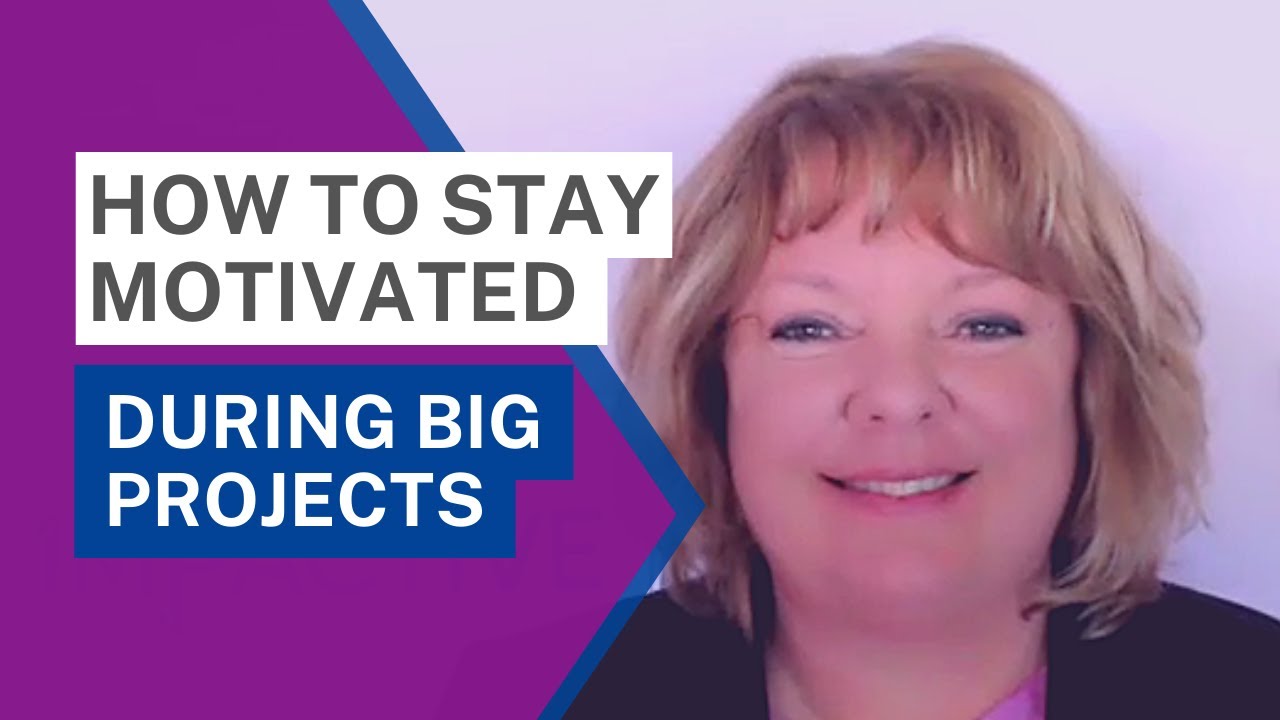 How to stay motivated during big projects - YouTube