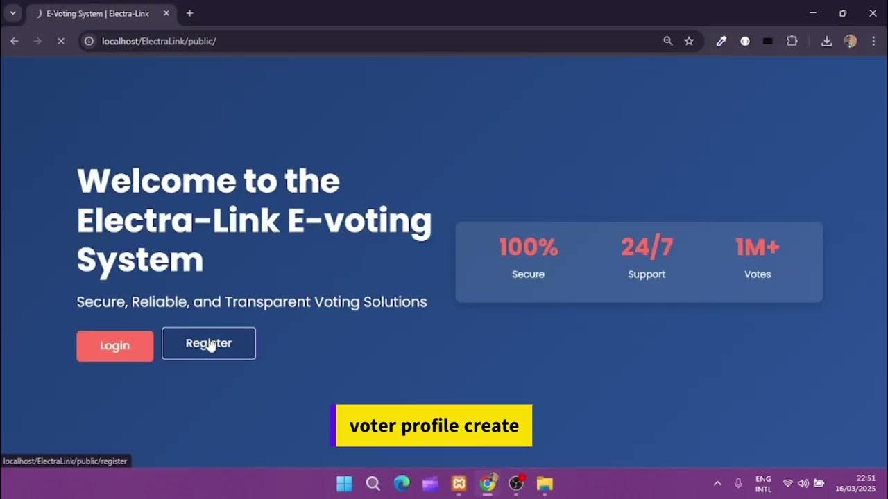 🚀 Building an Electra-Link (E-Voting) System with Laravel & Bootstrap | Full Project Walkthrough ...