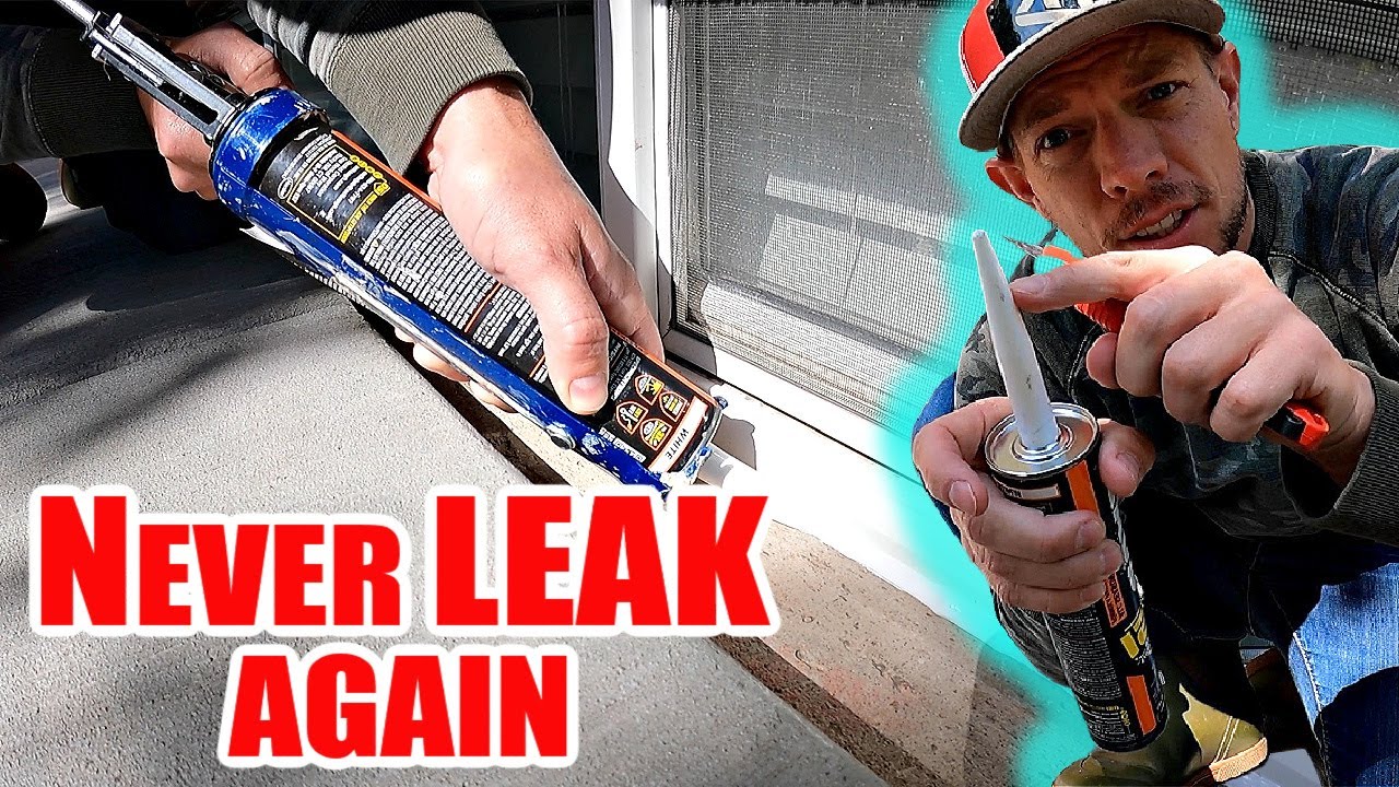 How to Caulk and Seal a Window - YouTube