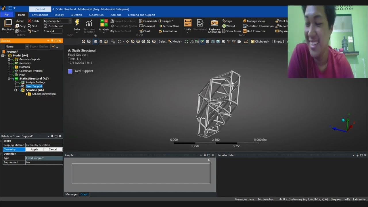TUGAS PEMBEBANAN ANSYS - YouTube