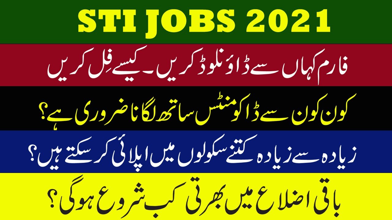 How To Apply For STI Jobs 2021 || Important Questions About STI Jobs ...
