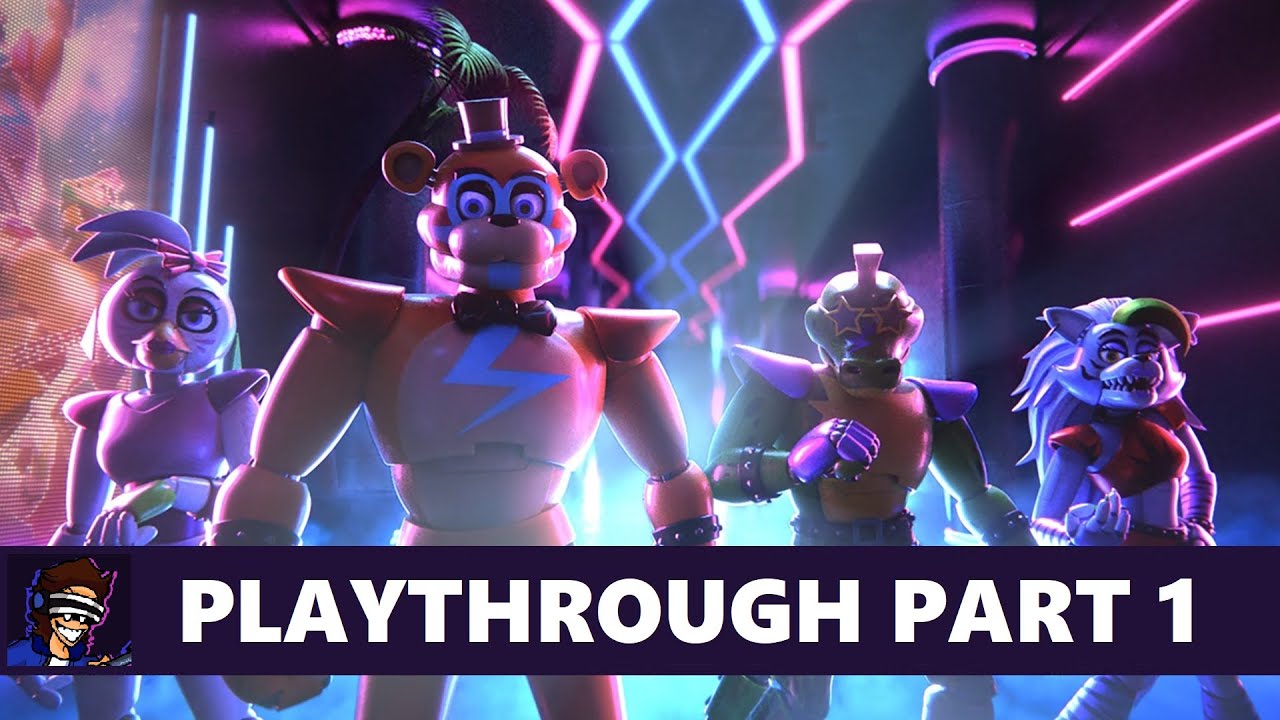 FNaF: Security Breach - Full Playthrough PART 1 - YouTube