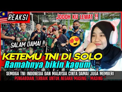 SALAM CINTA DAMAI YOUTUBER MALAYSIA KETEMU TNI INDONESIA DI SOLO 😭😭 | REACT 🇲🇾🇲🇾 - YouTube