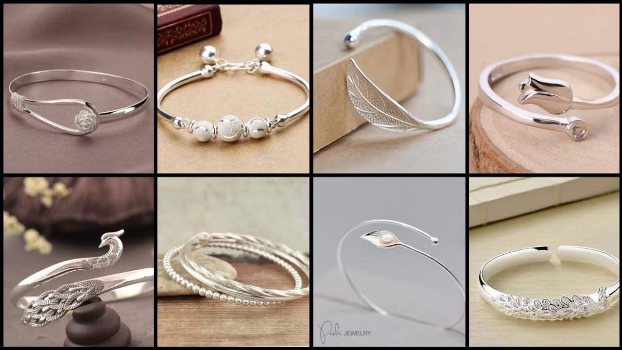 Beautiful Silver Bracelet for Girls | Stylish Silver Kada for Daily Use ...