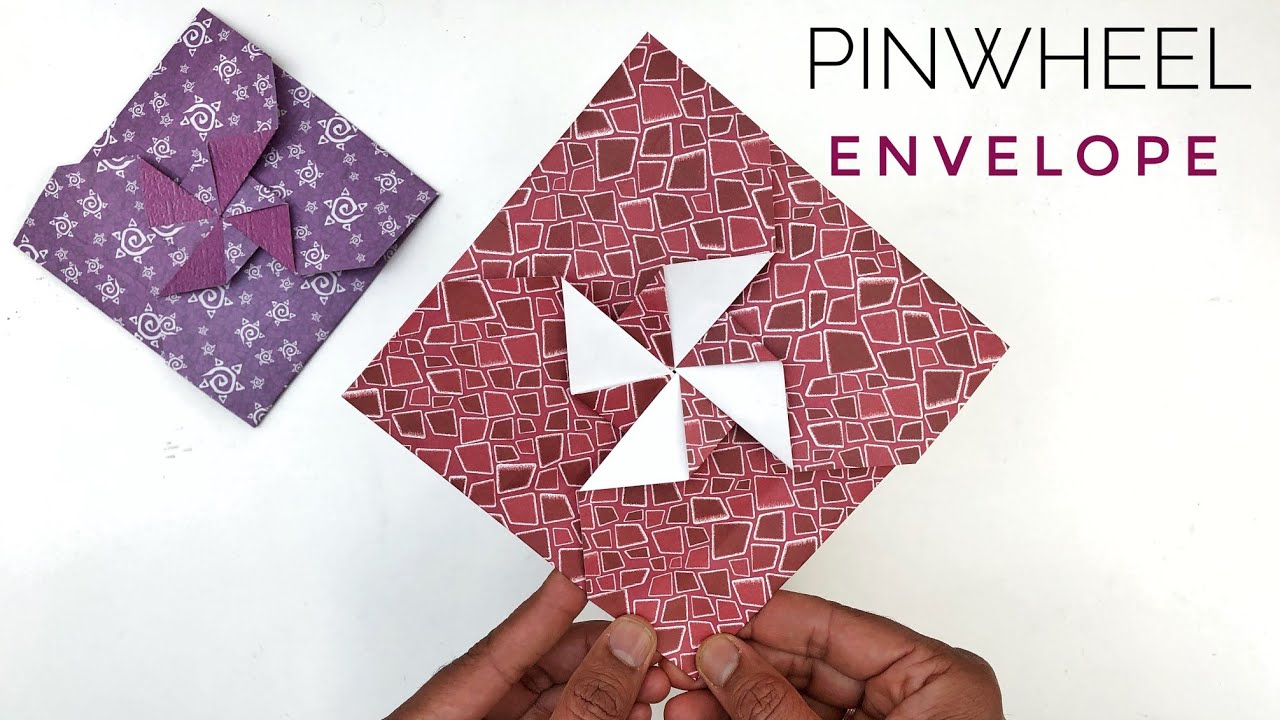 Pinwheel Envelope | Origami | Easy - 1047 - YouTube