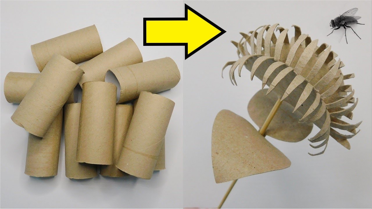 Super Easy Sundew Flower Tutorial / Toilet Paper Roll Craft Idea ...