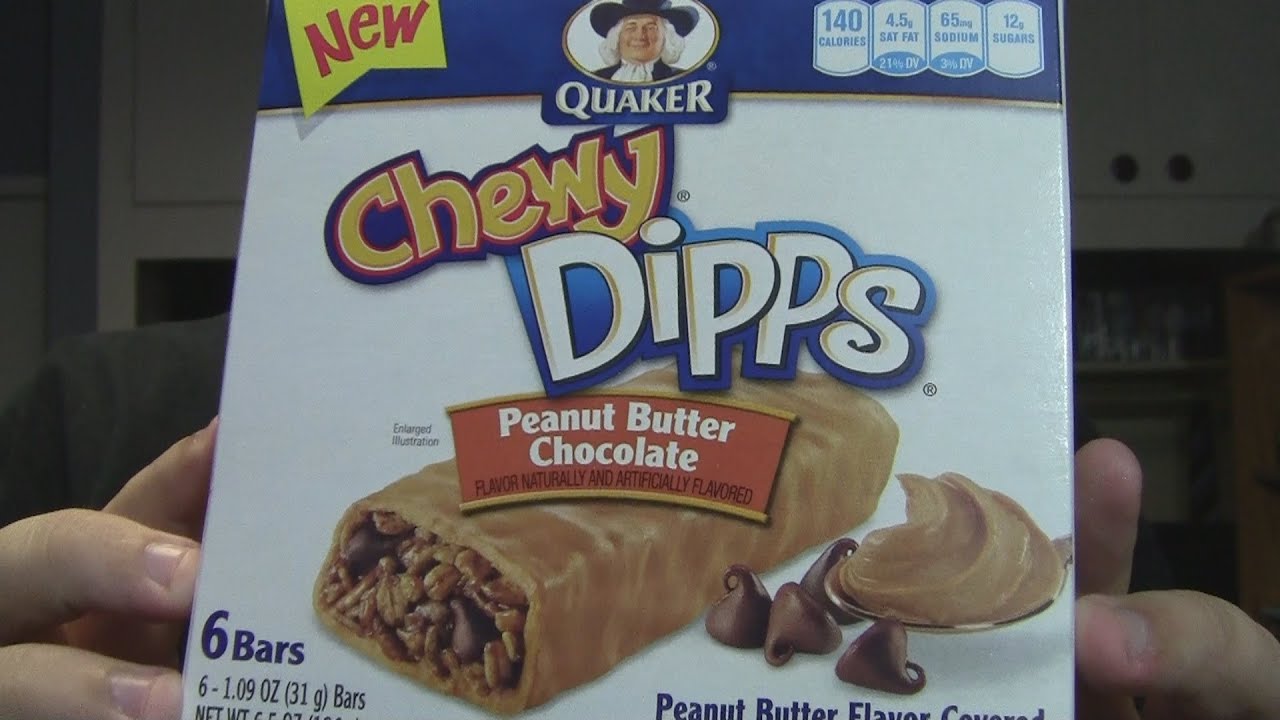 WE Shorts - Quaker Chewy Dipps Peanut Butter Chocolate Granola Bars ...