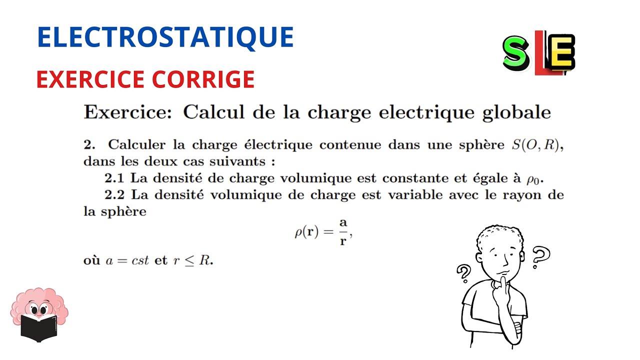 Exercice corrigé Calcul de la Charge Électrique Globale dans une Sphère ...