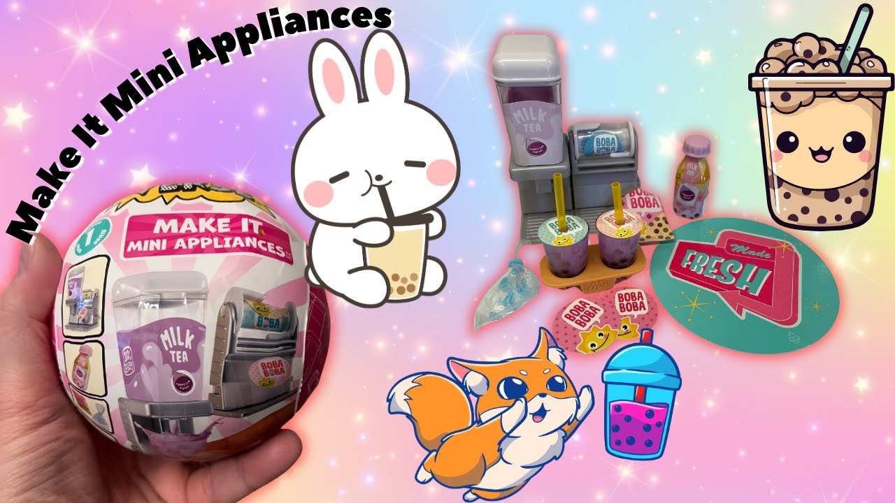 MiniVerse - Make It Mini Appliances: Boba Machine - Opening and Making ...