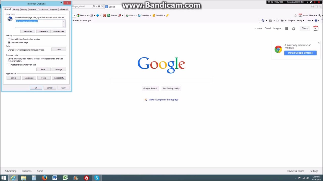 how to change your default website - YouTube