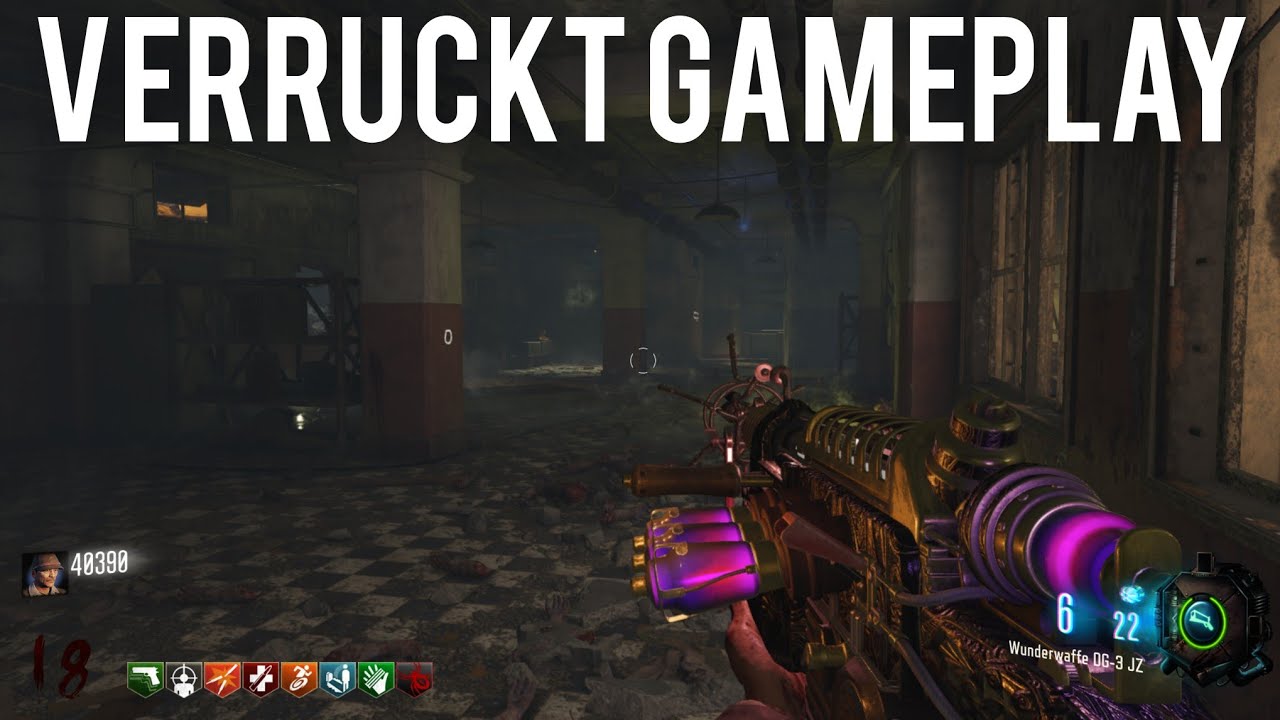 BLACK OPS 3 ZOMBIES VERRUCKT GAMEPLAY - YouTube