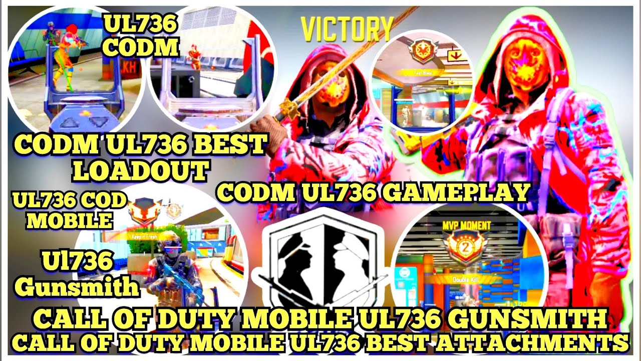 Call of duty mobile Ul736 best attachments - YouTube